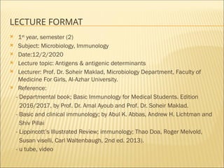 Antigen original 2025.pptx immunology lecture | PPTX