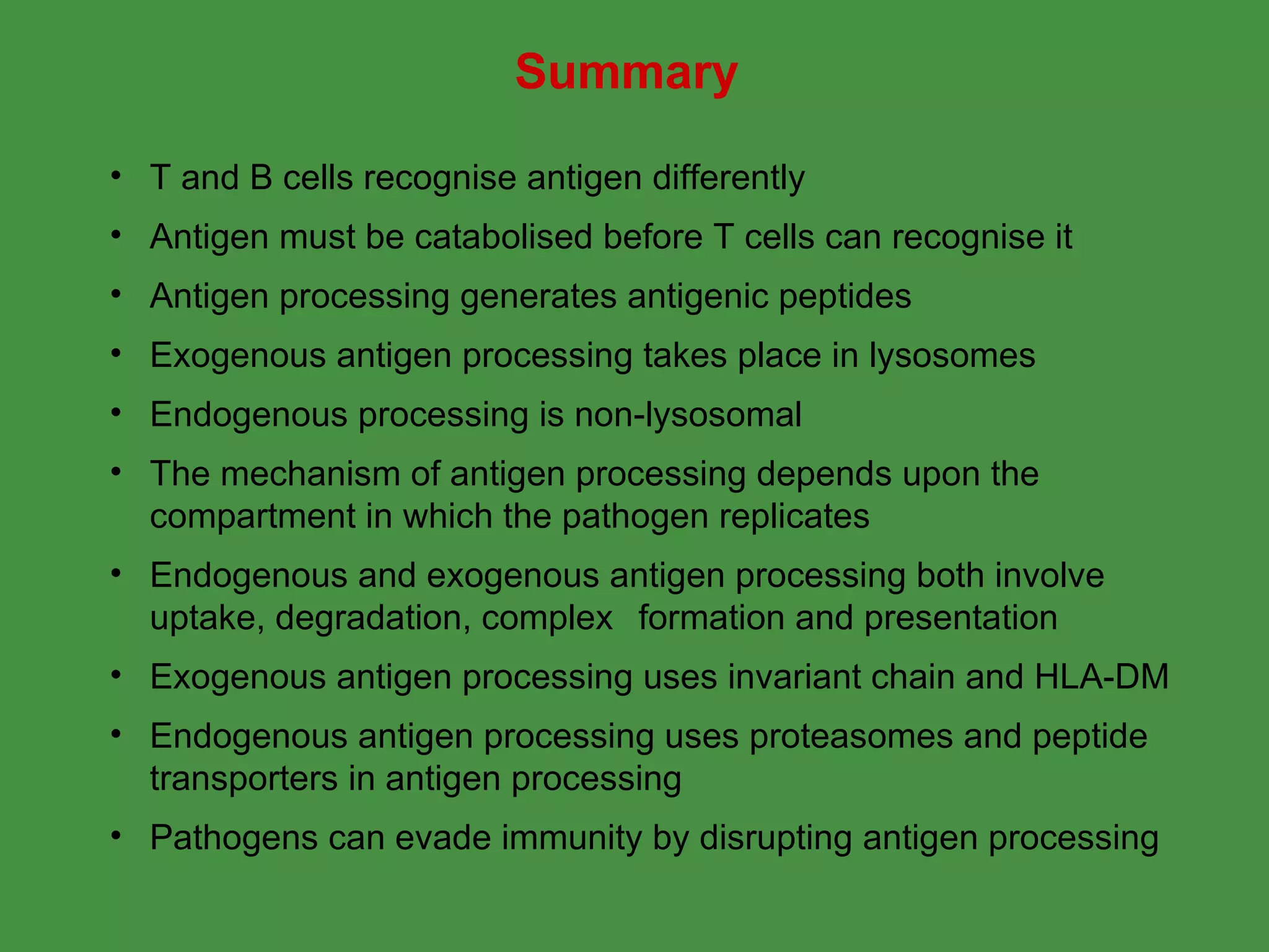 Antigen Processing | PPT