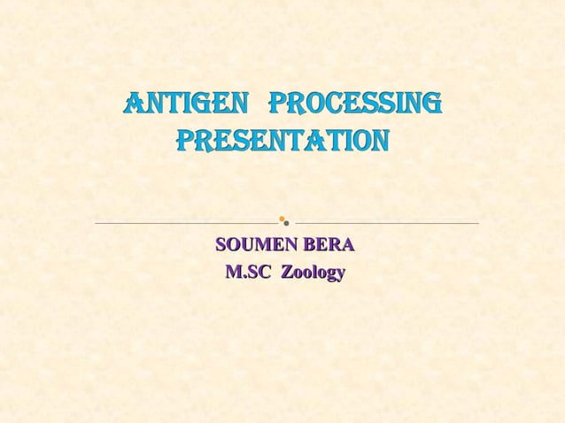 Antigen processing presentation | PPT