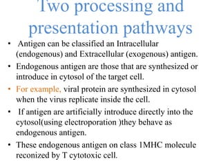 Antigen processing and presentation | PPTX
