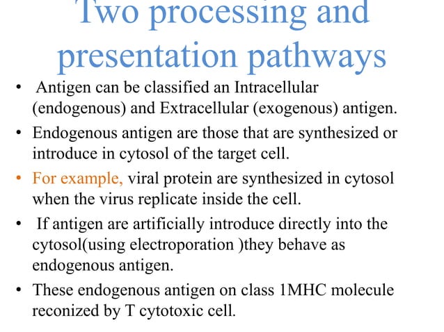 Antigen processing and presentation | PPTX