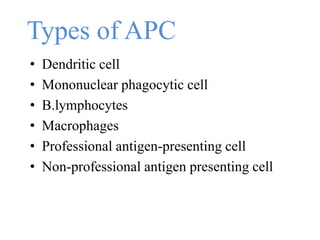 Antigen processing and presentation | PPTX