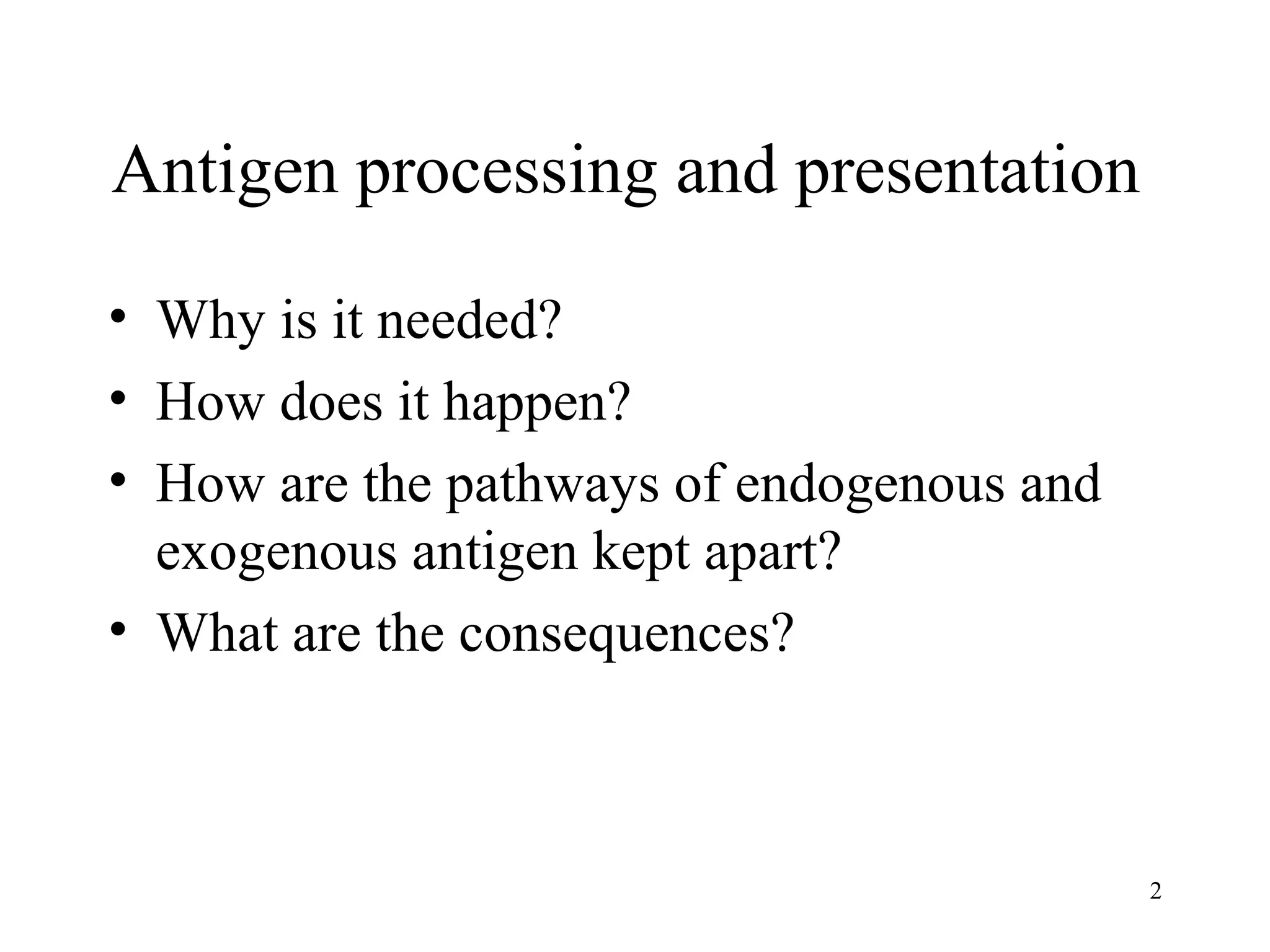 Antigen processing and presentation | PPT | Biological Sciences | Science