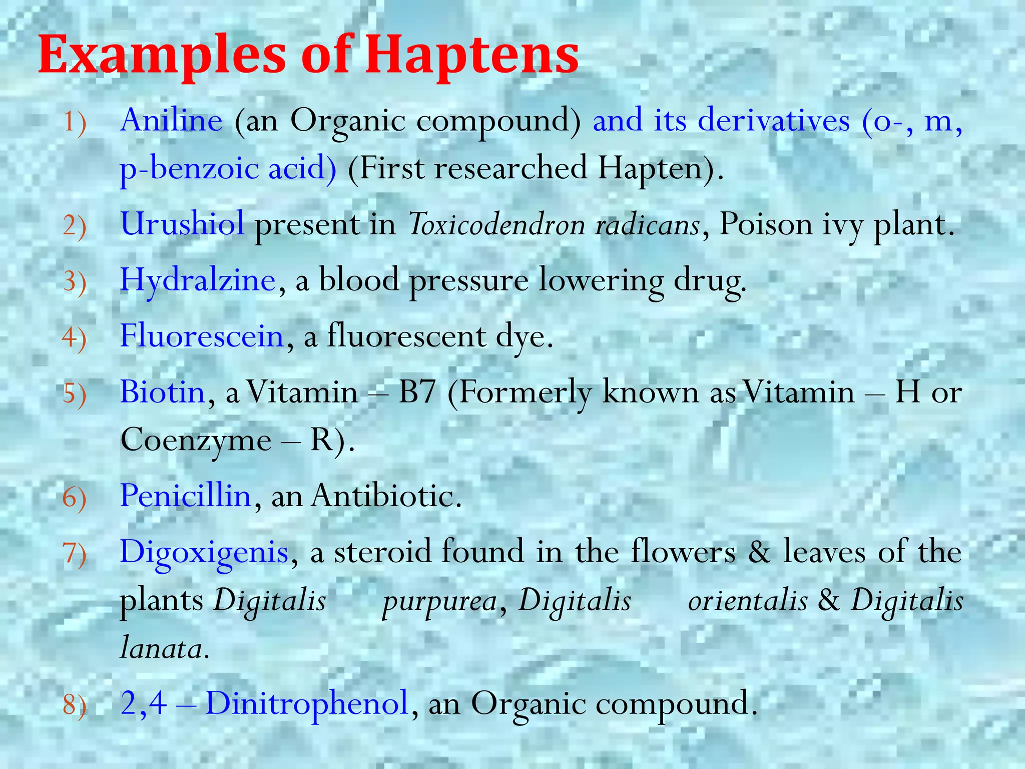 Antigens, Haptens and Adjuvants | PPT