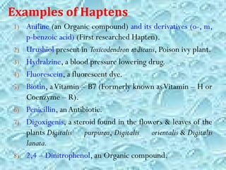 Antigens, Haptens and Adjuvants | PPT