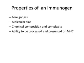 Antigens and immunogens immunogenecity | PPTX