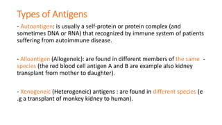 Antigens.lecture note immunology theoretical pptx | PPT