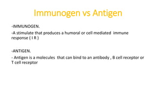 Antigens.lecture note immunology theoretical pptx | PPTX