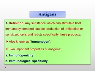 Antigens, its types and factors affecting antigenicity | PPT