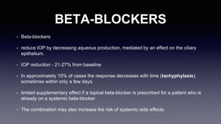 ANTIGLAUCOMA DRUGS by DR. ZAW MIN HTET | PPTX
