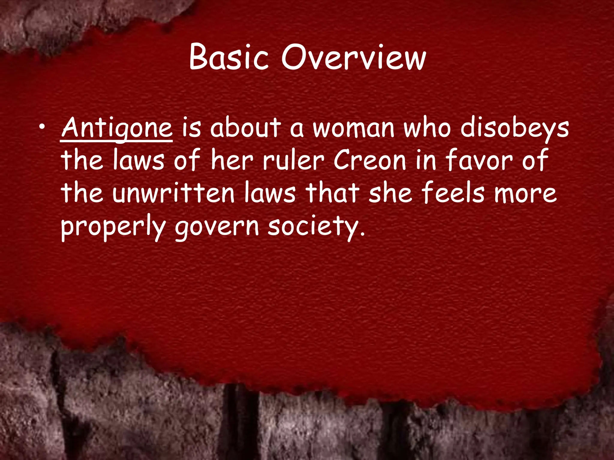 Antigone Background Aristotle and Tragedy.ppt
