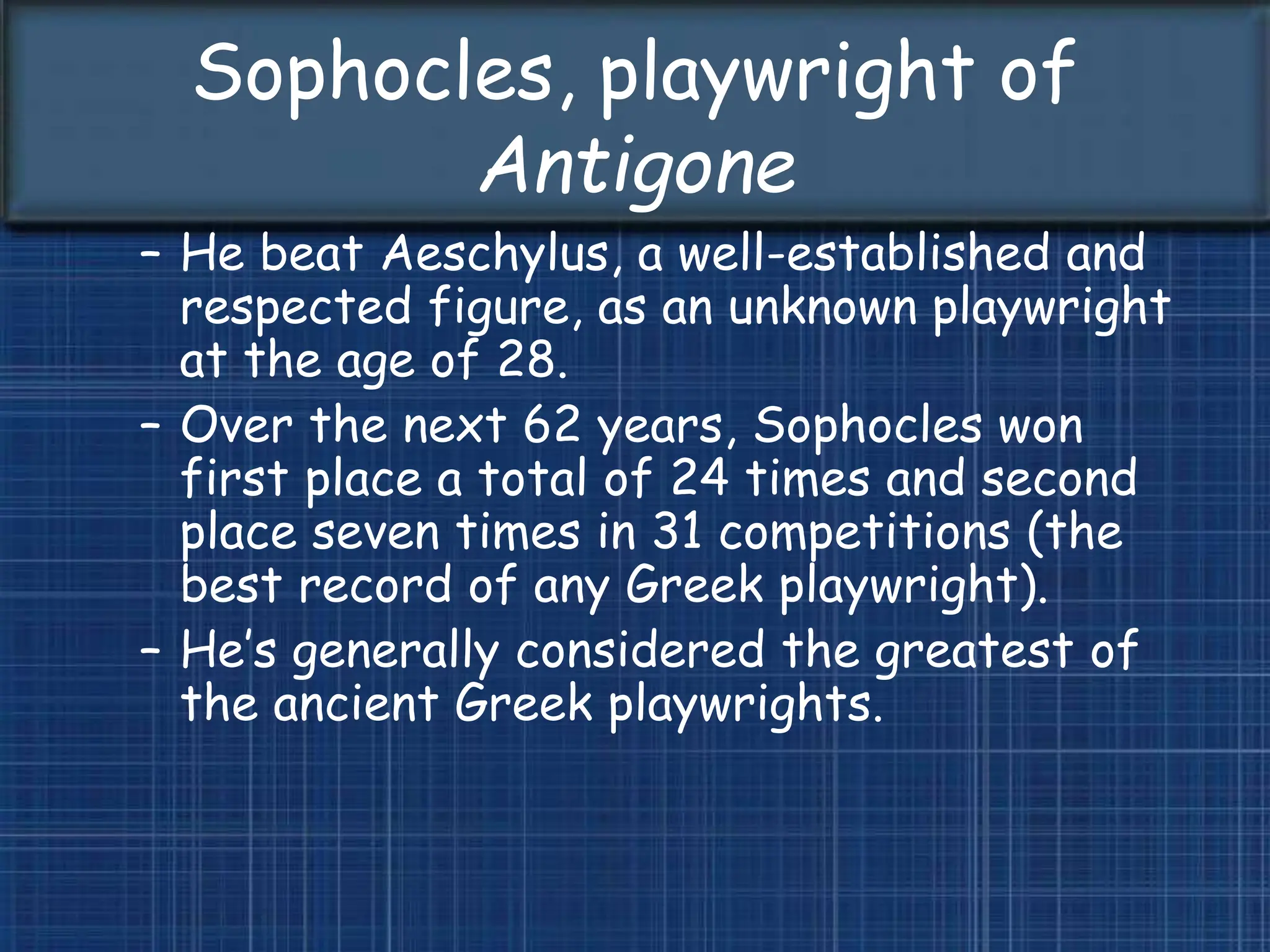 Antigone Background Aristotle and Tragedy.ppt