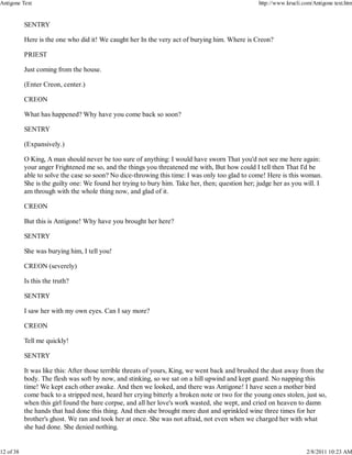 Antigone Text | PDF