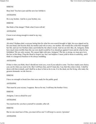 Antigone Text | PDF