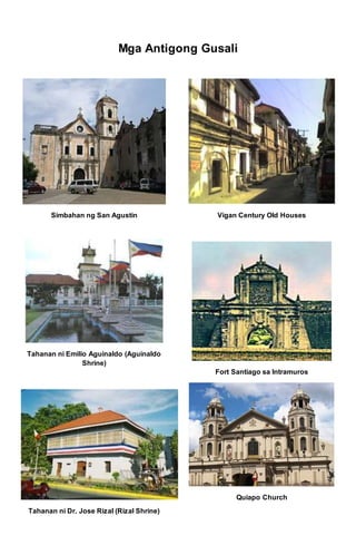 Antigong gusali sa pilipinas | DOCX