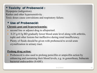 Antigout drugs | PPTX