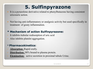 Antigout drugs | PPTX
