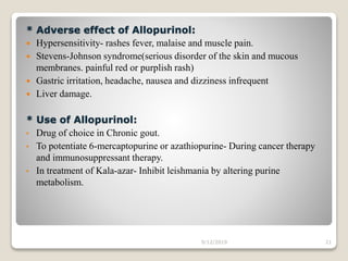 Antigout drugs | PPTX