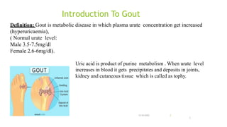 Gout And Antigout Drugs | PPT