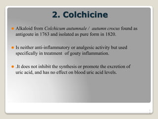 ANTI GOUT DRUGS.....pptx