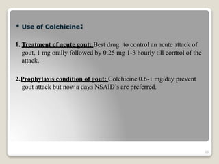 ANTI GOUT DRUGS.....pptx