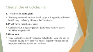Anti-gout drugs, by Baqir Raza Naqvi..pptx