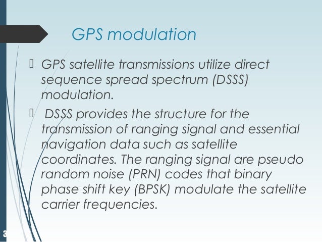 GPS modulation/demodulation and noise