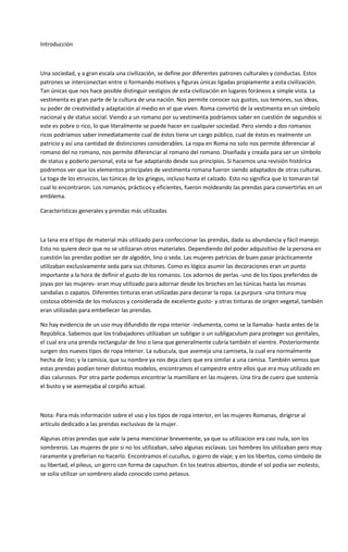 Antigua roma II | DOCX