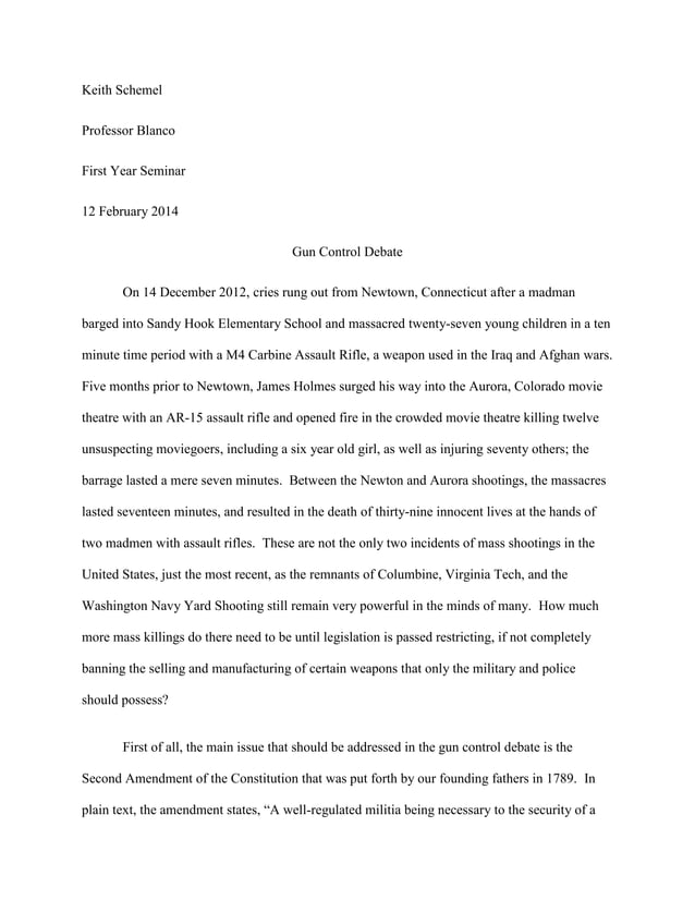 Anti gun control | DOCX | Arms & Ammunition | Sensitive Topics