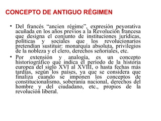 El Antiguo Régimen | PPT