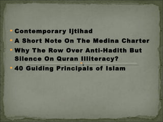 Anti Hadith Di Malaysia Interne | PPT