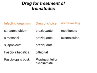 Antihelmentics | PPT | Infectious Diseases | Diseases and Conditions