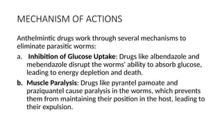 anti helminthes drugs and their mechanism of action .pptx