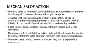 anti helminthes drugs and their mechanism of action .pptx
