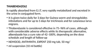 anti helminthes drugs and their mechanism of action .pptx
