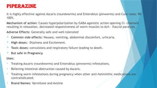 ANTHELMINTHIC: Types of Worms, Treatment, Drug Classification ...