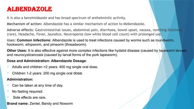ANTHELMINTHIC: Types of Worms, Treatment, Drug Classification ...