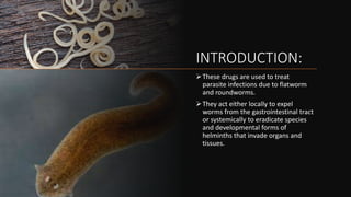 Antihelmintics drugs | PPTX | Pharmaceutical Drugs | Medical Health