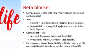 Farmakologi obat - obatan antihipertensi | PPTX