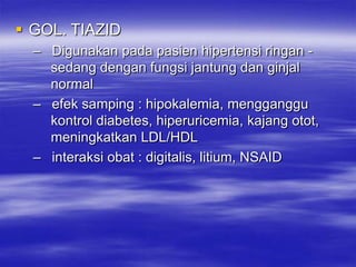 Antihipertensi dan antiangina revisi | PPTX