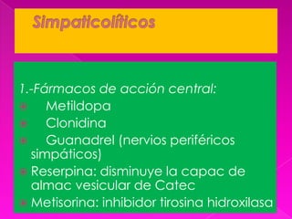 Antihipertensivos | PPTX