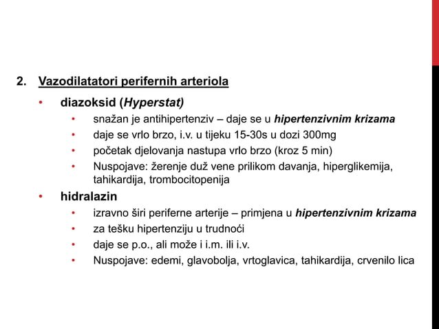Antihipertenzivi | PPT