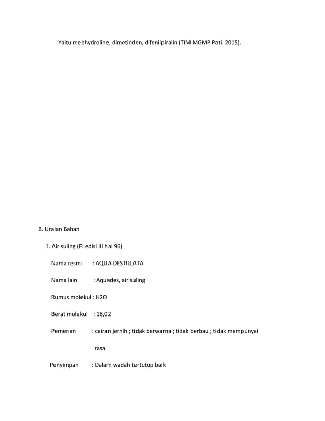 Antihistamin FARMAKOLOGI 2 AKADEMI FARMASI SANDI KARSA MAKASSAR | DOC