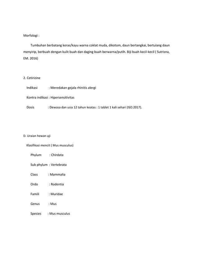Antihistamin FARMAKOLOGI 2 AKADEMI FARMASI SANDI KARSA MAKASSAR | DOC