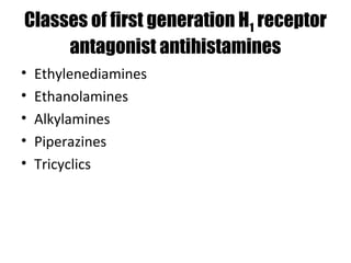 Antihistamine | PPT
