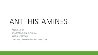 Anti histamine | PPT