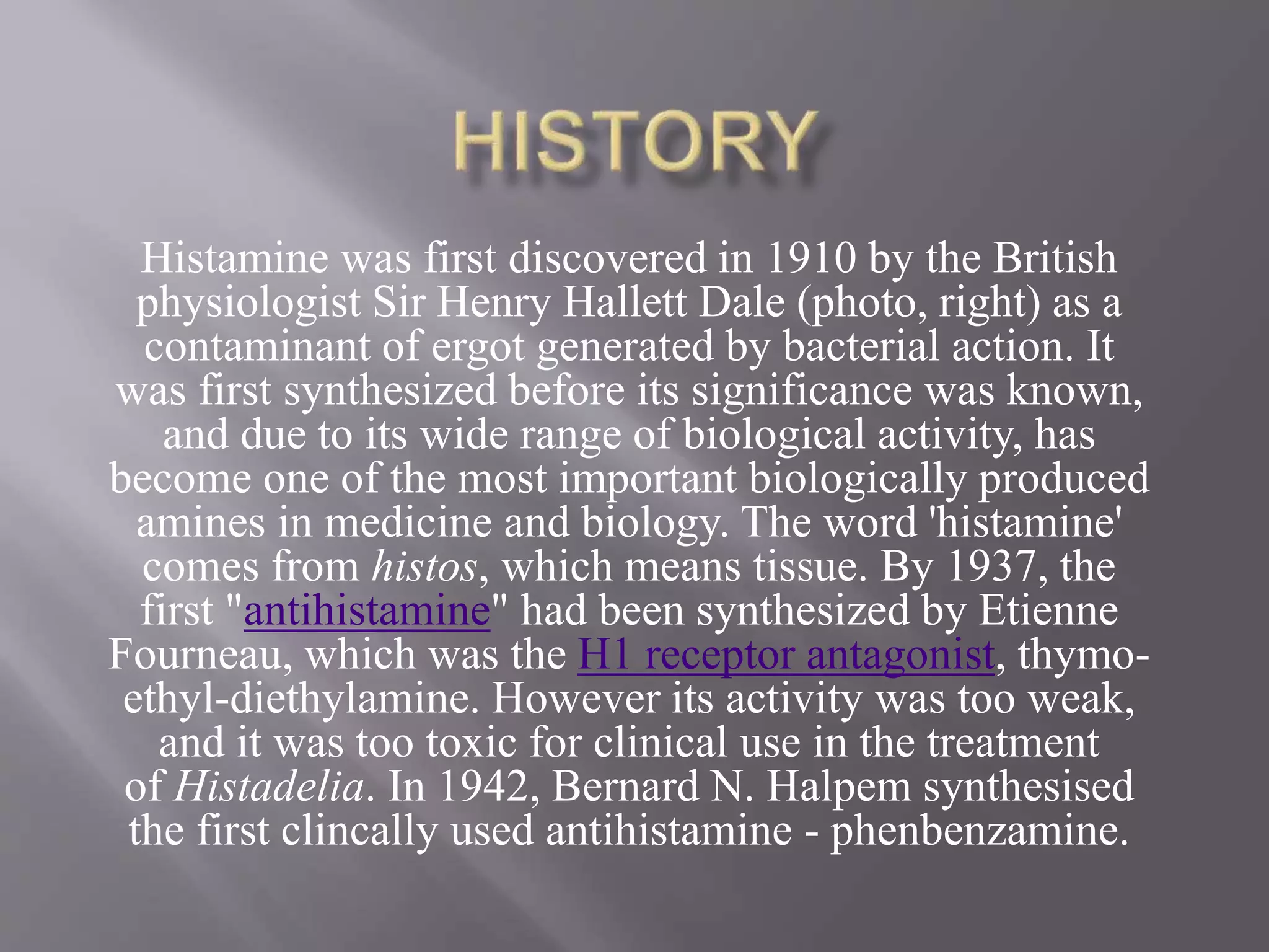 Anti histamine drug | PPTX