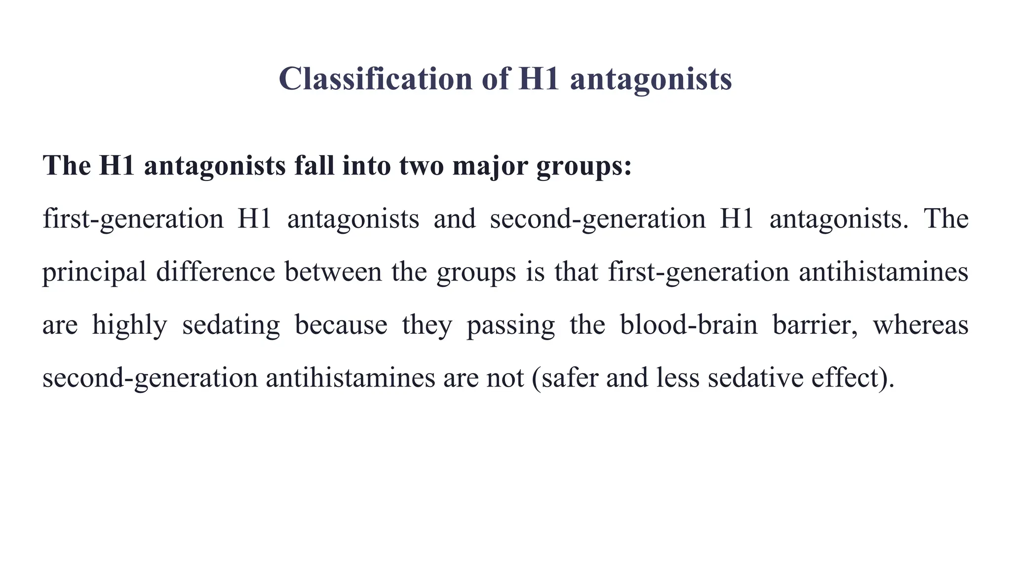 Antihistamines agents types generations. | PPTX