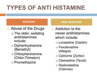 Anti histamine drug abuse | PPTX