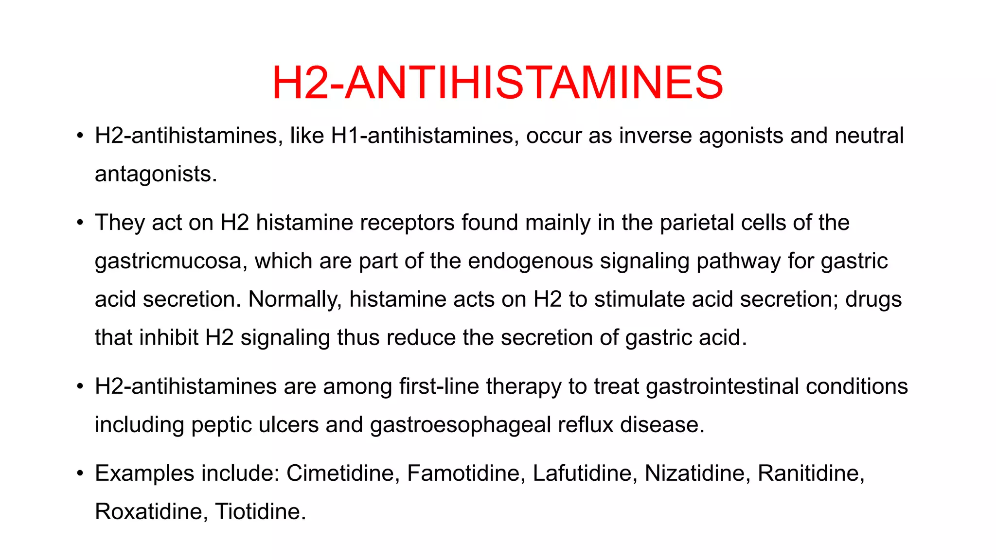 Antihistamine Drugs (Pharmacology) | PPTX